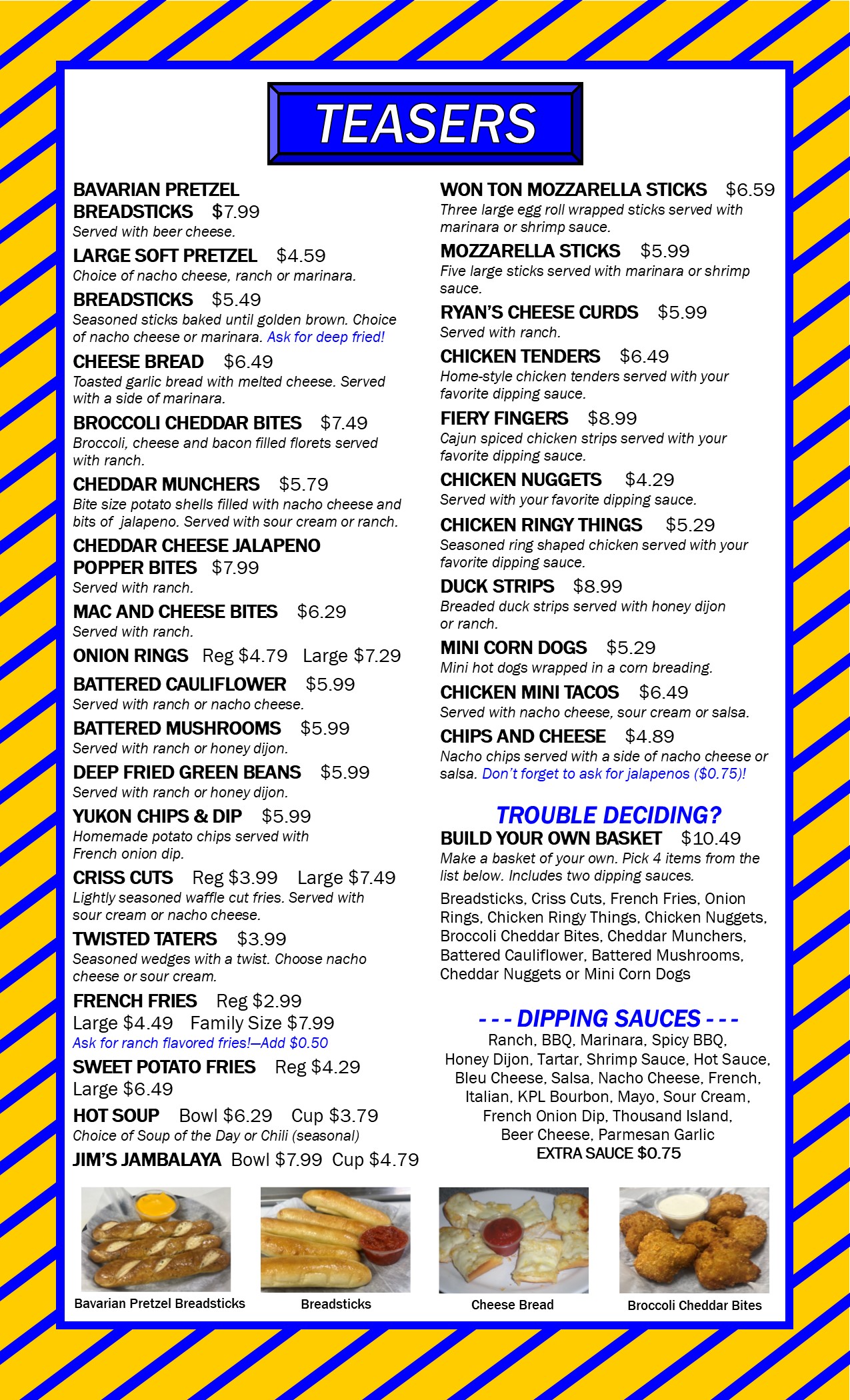 King Pin Lanes > FOOD MENU > MENU